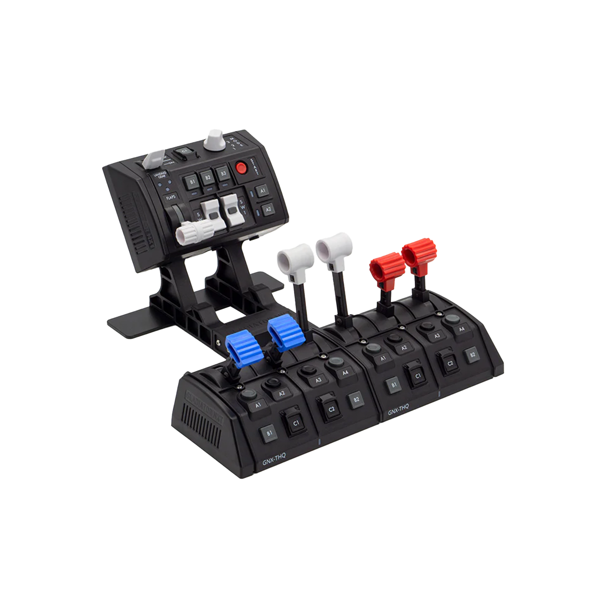 VKB Sim NXT Dual THQ + SEM-V Combo | Twin Engine Throttle & Vertical S ...