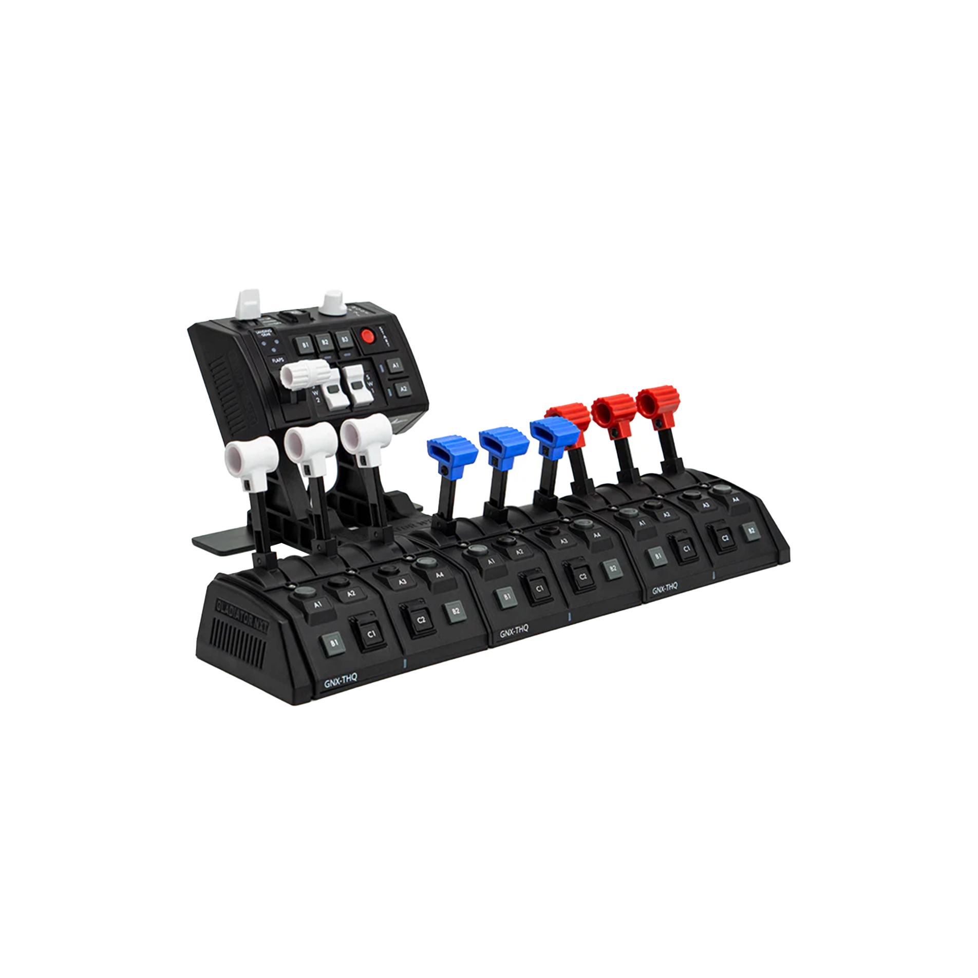 VKB Sim NXT Triple THQ + SEM-V Combo | 3x Throttle Axis + Vertical Swi ...
