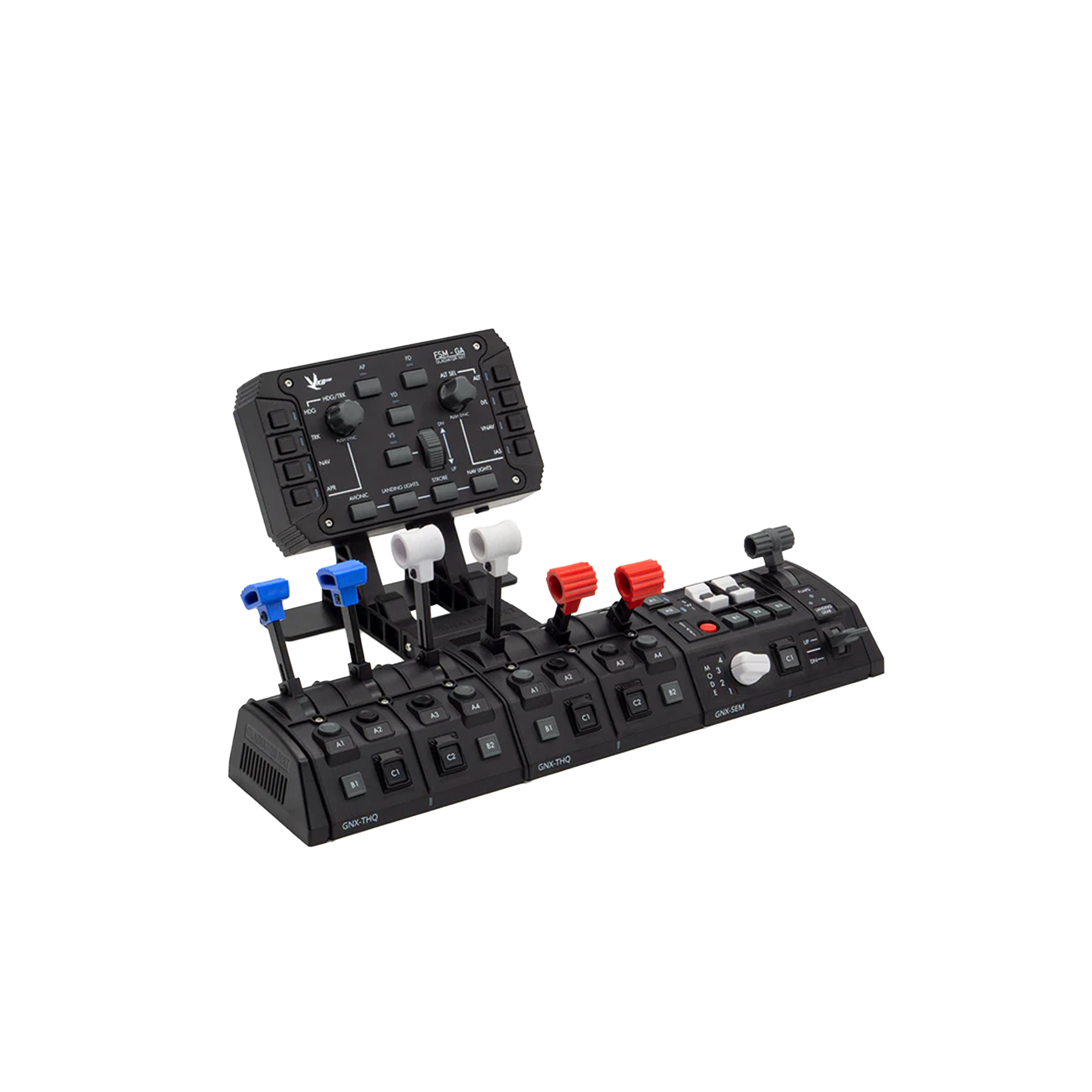 VKB Sim NXT Dual THQ + SEM + FSM-GA Combo | Twin Engine Throttle & Con ...